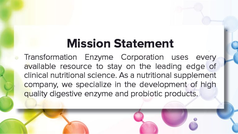 Mission - Transformation Enzymes